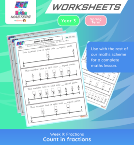 Year 3 | Count In Fractions Worksheets | Year 3 Fractions Worksheets