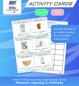 Year 3 | Measure Capacity In Millilitres Activity Cards | Year 3 Mass ...