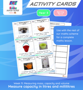 Year 3 | Measure Capacity In Litres And Millilitres Activity Cards ...