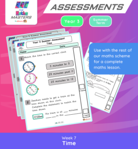 Year 3 | Summer Block 3 Time Assessment | Year 3 Time Assessment Booklet