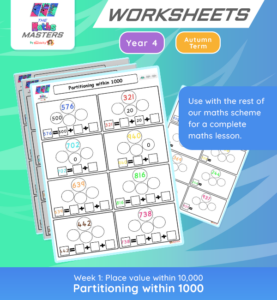 Year 4 | Partitioning Numbers Within 1000 Worksheets | Year 4 Place ...