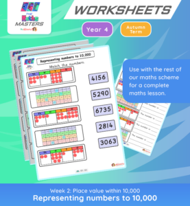 Year 4 | Representing Numbers To 10,000 Worksheets | Year 4 Place Value ...