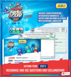 SPaG Scheme Year 2 Autumn Lesson 2: Recognise And Use Questions And ...