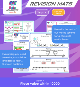 Year 4 | Autumn Block 1 Place Value To 10,000 Revision Mats