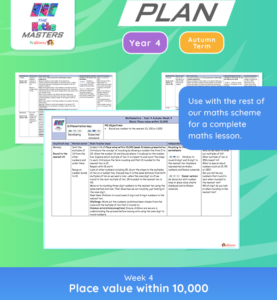 Year 4 | Place Value Lesson Plan | Autumn Block 1 Week 4