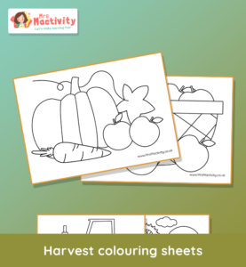 Harvest Colouring Sheets | Mrs Mactivity