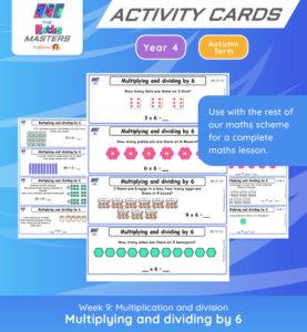 Year 4 | Multiplying And Dividing By 6 Activity Cards
