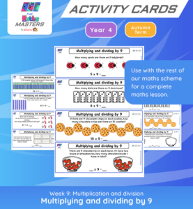 Year 4 | Multiplying And Dividing By 9 Activity Cards | Mrs Mactivity