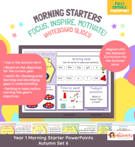 Year 1 Morning Starter PowerPoints Autumn Set 6 | Mrs Mactivity