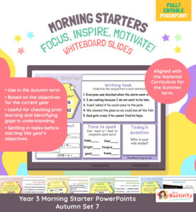 Year 3 Morning Starter Activities | Daily KS2 Early Morning Work