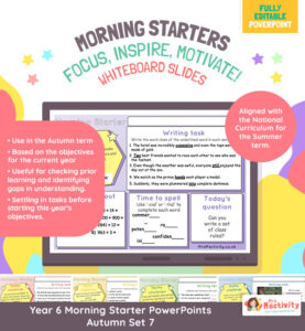 Morning Starters | Time-Saving Activities For EYFS, KS1 & KS2