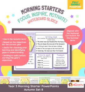 Year 3 Morning Starter PowerPoints Autumn Set 8 | Year 3 Autumn Morning ...
