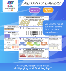 Year 4 | Multiplying And Dividing By 11 Activity Cards