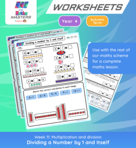 Year 4 | Dividing A Number By 1 And Itself Worksheets | Mrs Mactivity