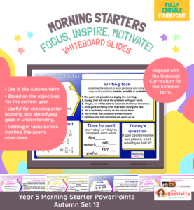 Morning Starters | Time-Saving Activities For EYFS, KS1 & KS2