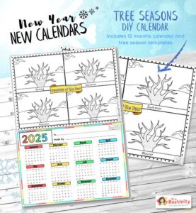 Four Seasons Tree Calendar Pack | Calendar Templates And Resources