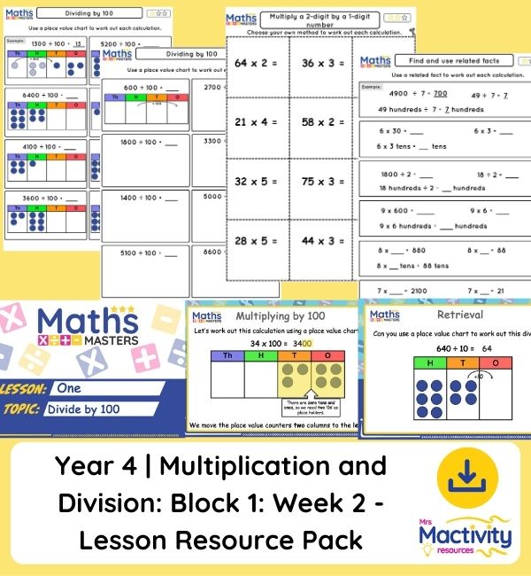 Year 4 Multiplication Tables Check Practice Test Resource Pack | Year 4 ...