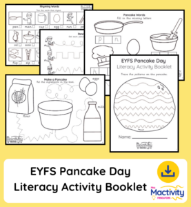 EYFS Pancake Day Literacy Activity Booklet - Shrove Tuesday Reading And ...