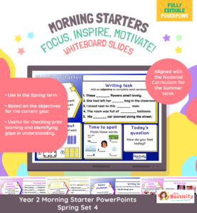 Year 2 Morning Starter PowerPoints | No-Prep Daily Activities