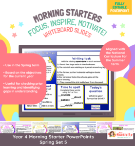 Year 4 Morning Starter PowerPoints Spring Set 5 | Morning Work And ...