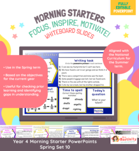 Year 4 Morning Starter PowerPoints Spring Set 10 | Morning Tasks And ...