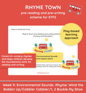 Rhyme Town Pre-reading And Pre-writing Scheme | Mrs Mactivity