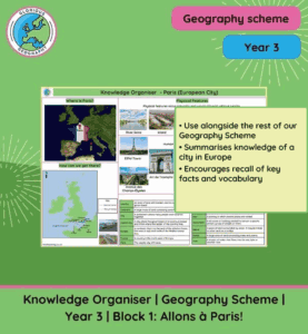 Year 3 Geography Knowledge Organiser – Paris