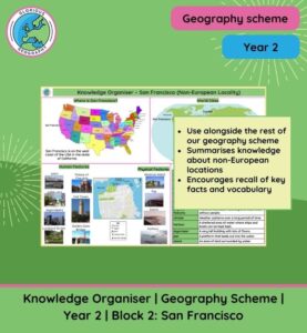 Year 2 Geography Knowledge Organiser – San Francisco Non-European Locality