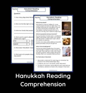 KS1 Hanukkah Reading Comprehension | Hanukkah Resources | Mrs Mactivity