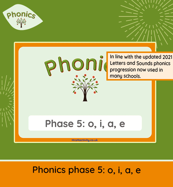 Phase 5 Phonics Lesson PowerPoint Alternative O I A E – Year 1 Phonics