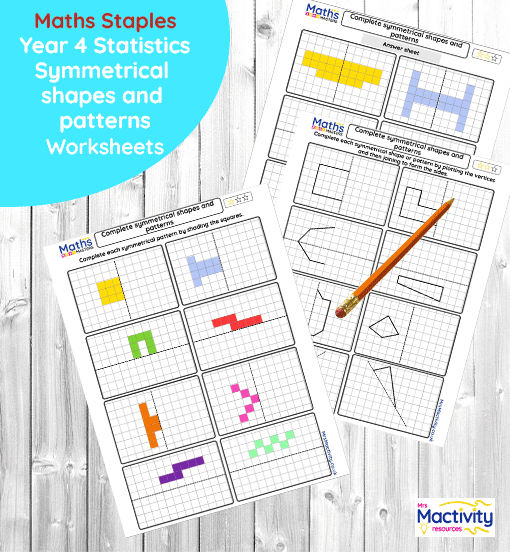 Year 4 Symmetry Worksheets – Complete Symmetrical Shapes And Patterns