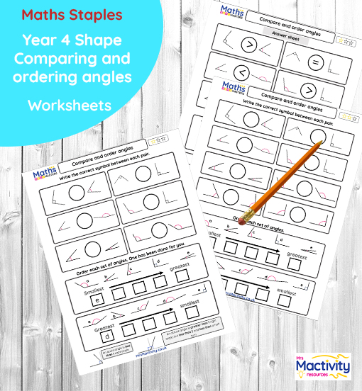 Year 4 Compare And Order Angles Worksheet