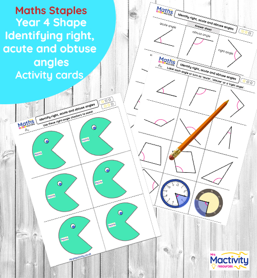 Year 4 Angle Worksheets – Identify Right, Acute And Obtuse Angles
