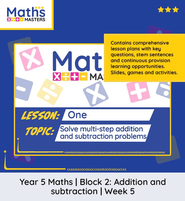 Year 5 Addition And Subtraction Worksheets, Lesson Plans, White Rose ...
