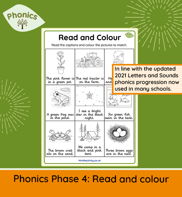 Phase 4 Phonics Resources | Worksheets, Games & Planning Tools