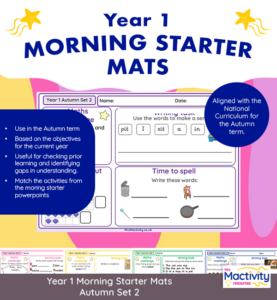 Year 1 Morning Starter Mats & Challenges – KS1 Early Morning Work