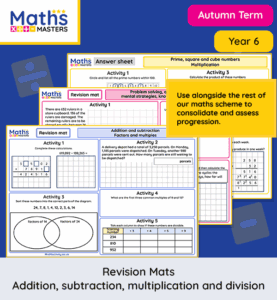 Year 6 Addition Subtraction Multiplication And Division Revision Mats ...