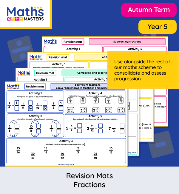 Year 6 Fractions Mixed Questions Lesson Pack | Maths Masters
