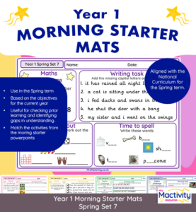 Year 1 Morning Starter Activities | Morning Work Mats And PowerPoints ...