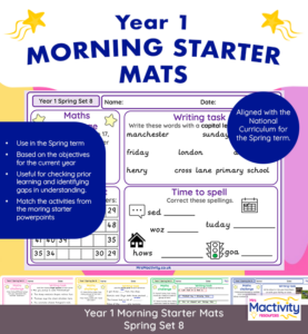 Year 1 Morning Starter Activities | Morning Work Mats And PowerPoints ...